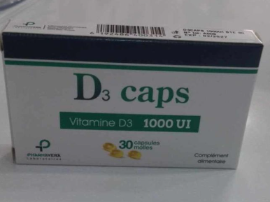 D3 CAPS 1000 UI 30 CAPSULES MOLLES - PARA CENTRE