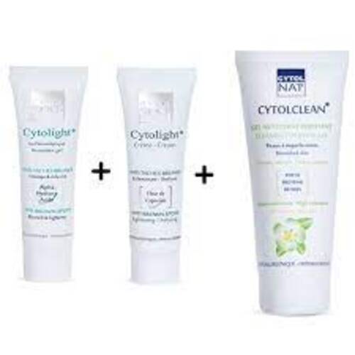 CYTOLNAT CYTOLIGHT CREME + CYTOLIGHT GEL + CYTOCLEAN GEL NETTOYANT ...