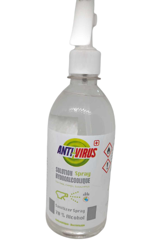 ANTI VIRUS SOLUTION SPRAY 500ML – PARA CENTRE