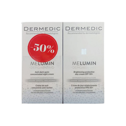 DERMEDIC MELUMIN CREME DE JOUR SPF50 + CREME DE NUIT -50% – PARA CENTRE